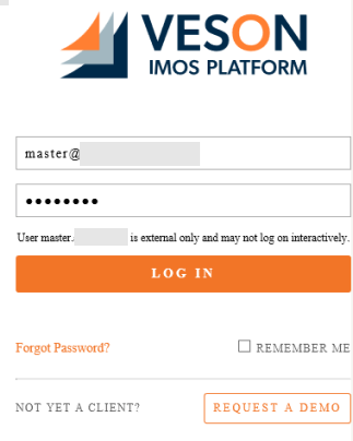 Veslink Onboard - User Master.Smith is external only and may not log on ...