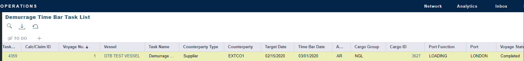 IMOS - Demurrage Time Bar Task Case Study