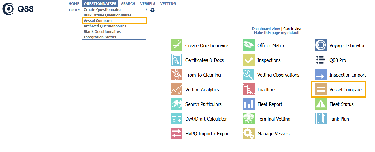Q88 - How to Use Vessel Compare Tool