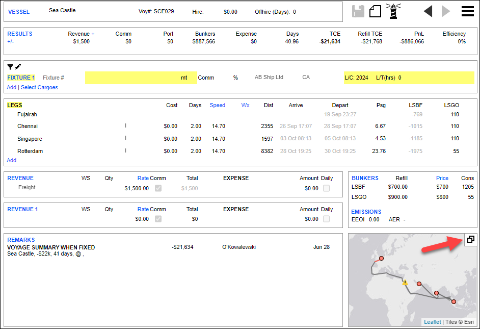 VMS - How do I save a Route in Distances?