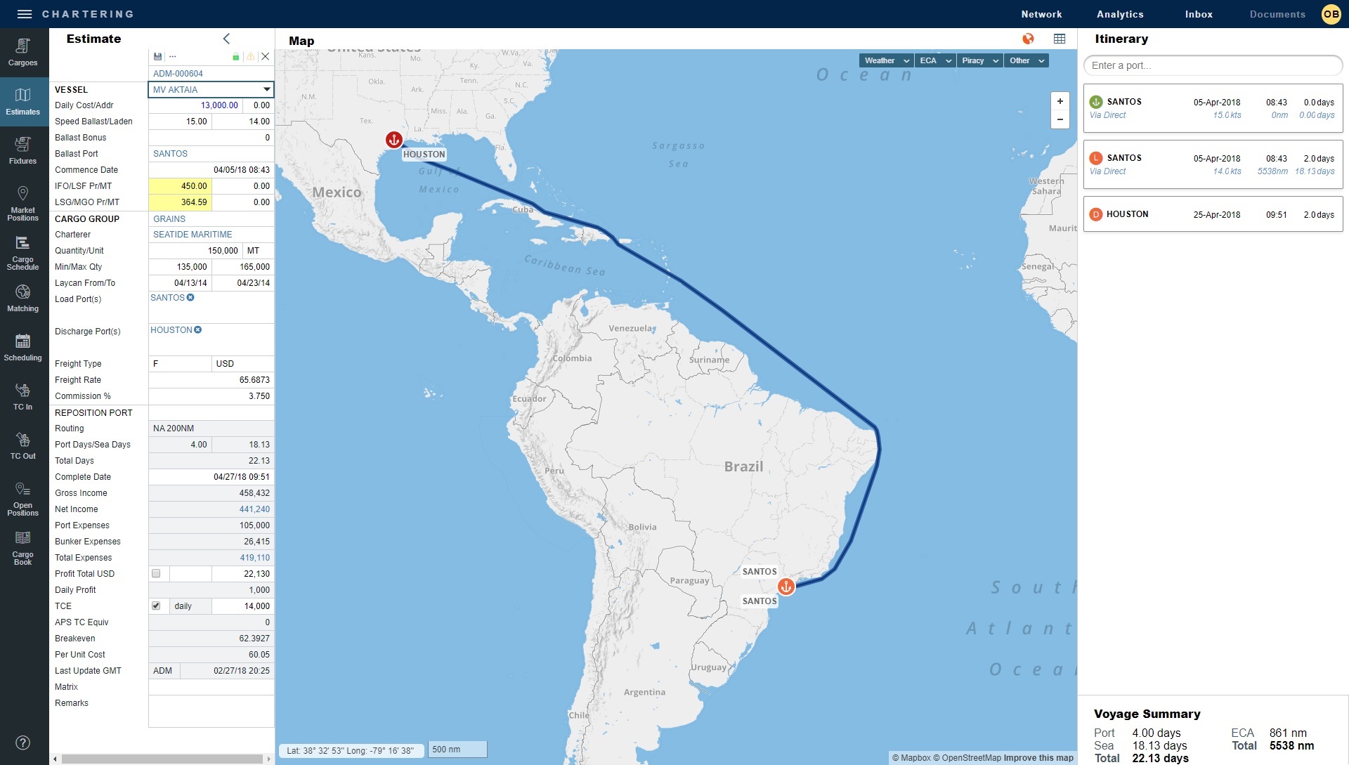 IMOS - Estimate, Map View