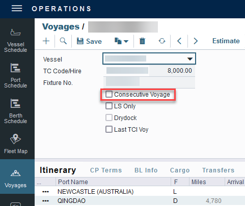 IMOS - Consecutive Voyages