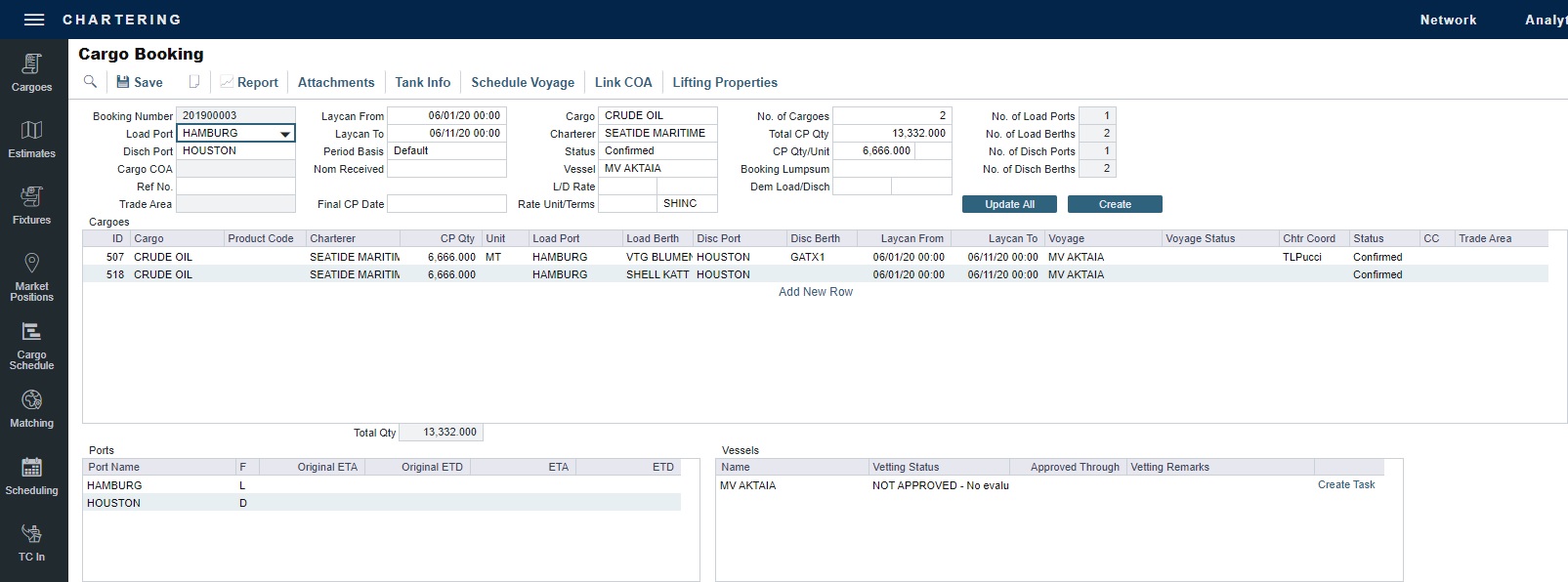 IMOS - Cargo Booking