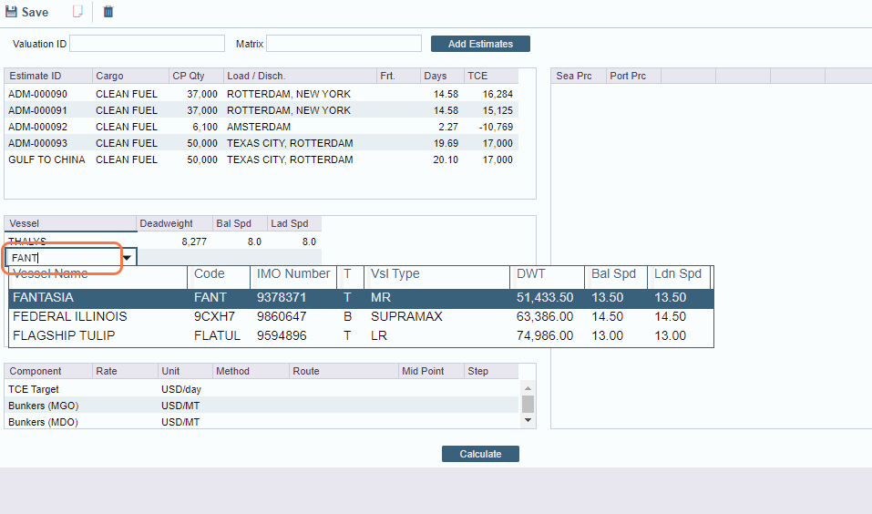 IMOS - Freight Matrix