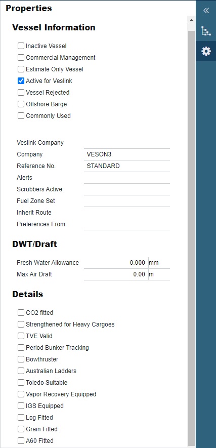 IMOS - Properties - Vessel