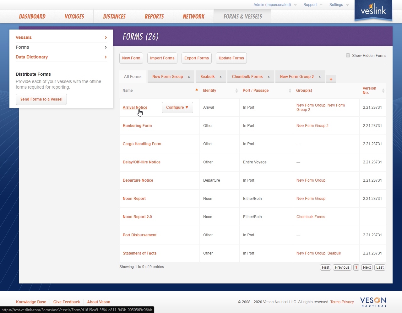 VIP - Standard Forms