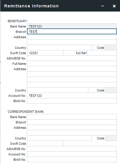 IMOS - Remittance Information