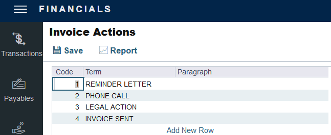 IMOS - Invoice Actions
