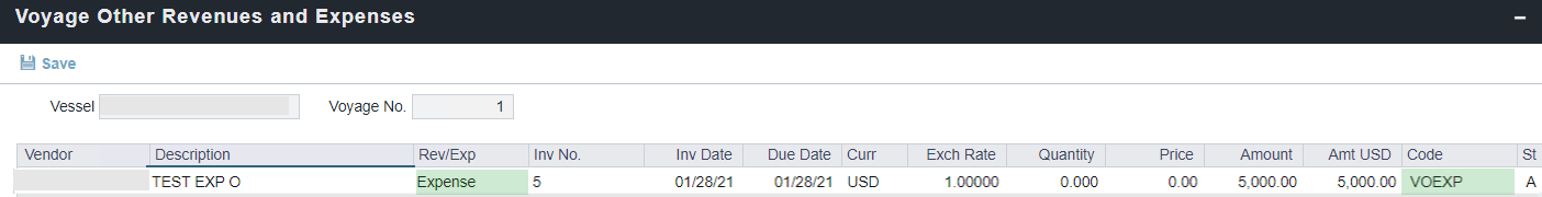 IMOS - Freight Invoice