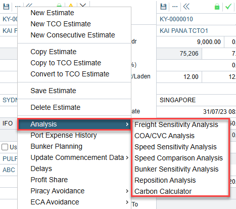 IMOS - Analysis - Estimate