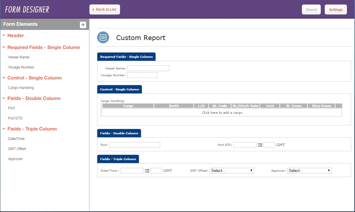 Veslink - Designing Forms