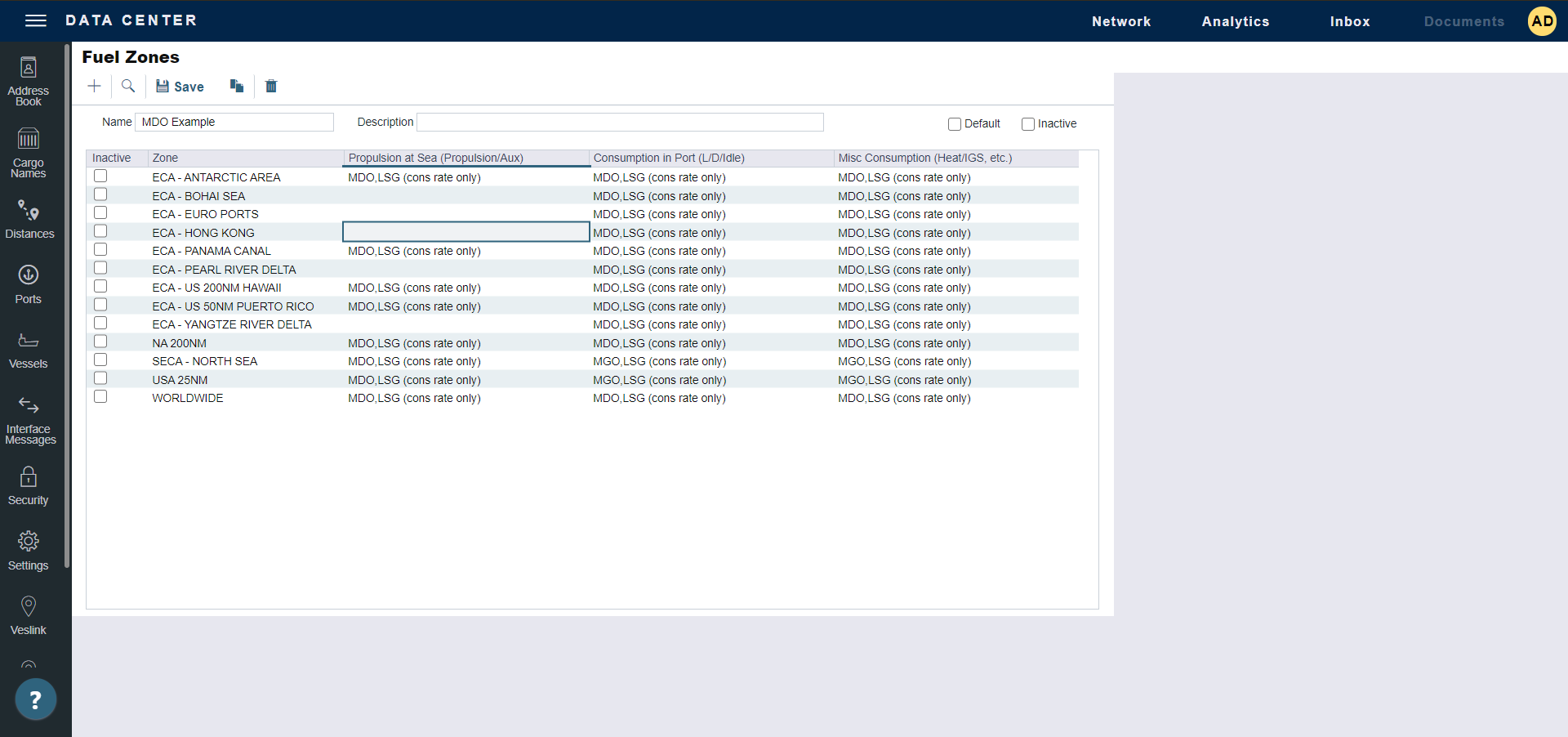 IMOS - Creating a Fuel Zone Set